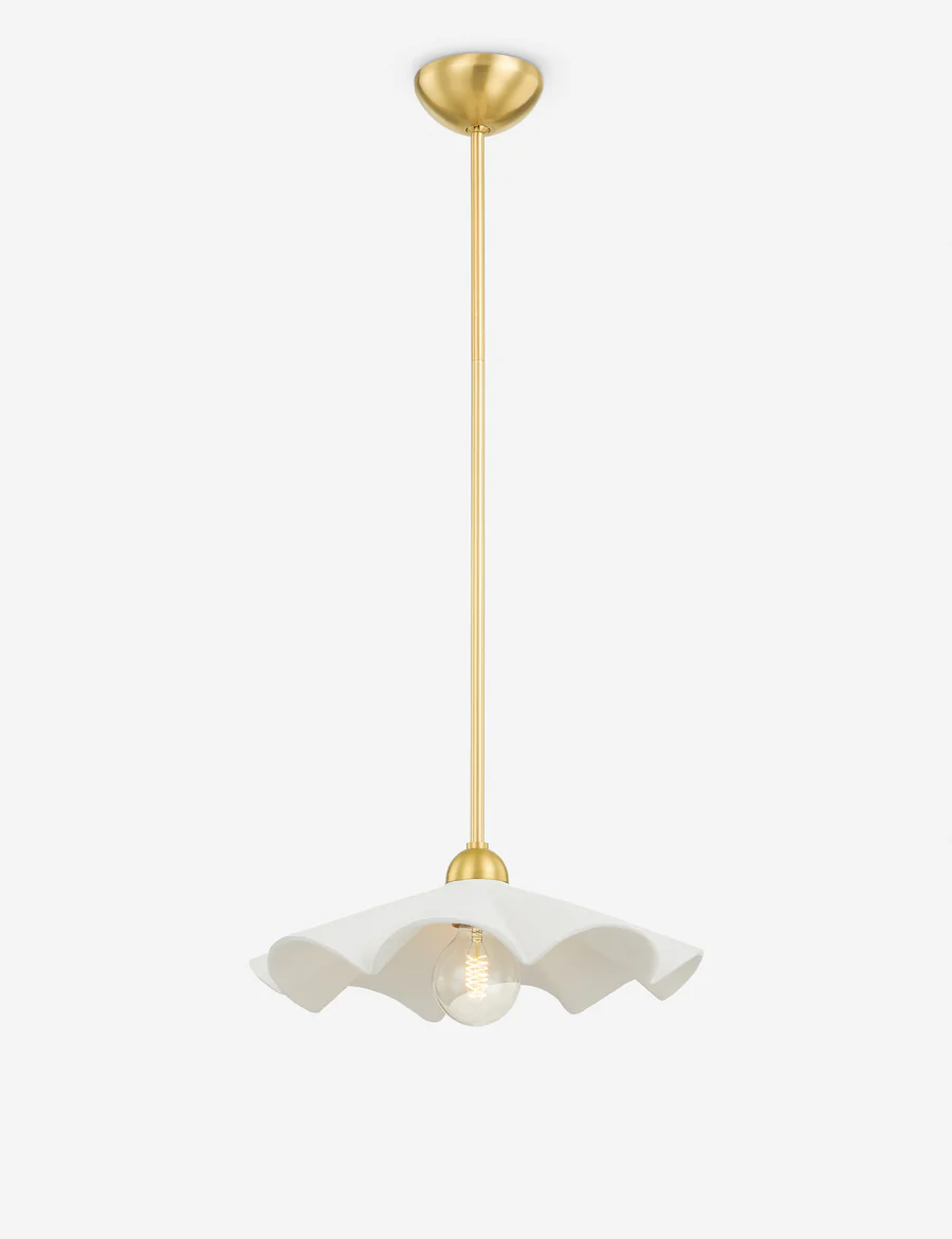 Light fixture favorites! – fluted wood & marble