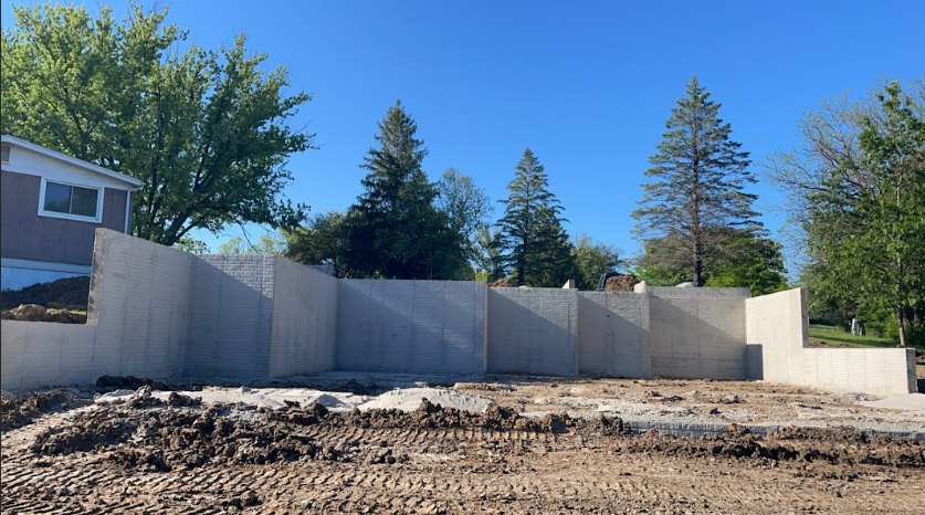 Day 20 of our dream home build – Foundation walls poured! – fluted wood ...
